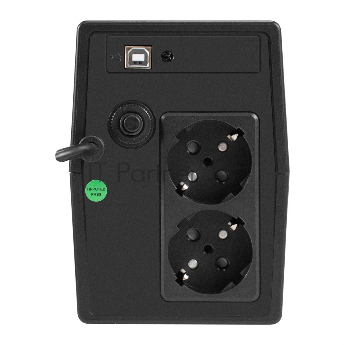 ИБП ExeGate Smart LB-1000. LCD. AVR.2SH. USB (1000VA/650W, LCD, AVR, 2*Schuko, USB, батарея 12V 9Ah, Black)