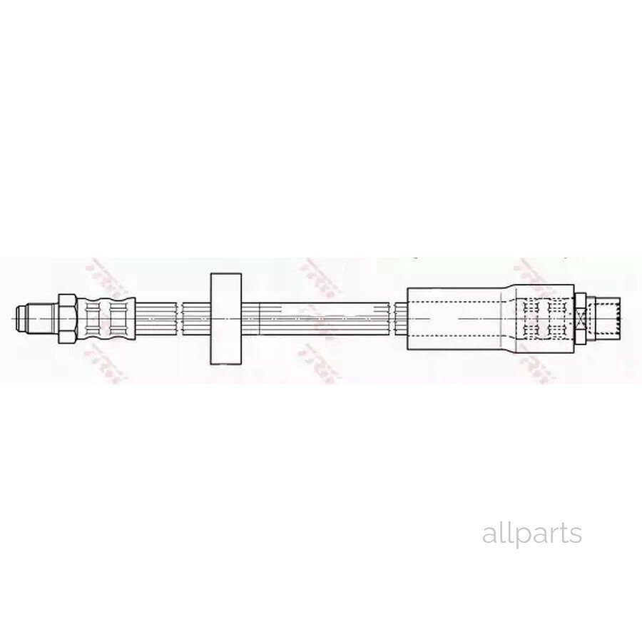 TRW PHB601 Шланг тормозной (AUDI A6 2.0TDI/2.4/2.7TDI/3.0/TDI 05/04->)