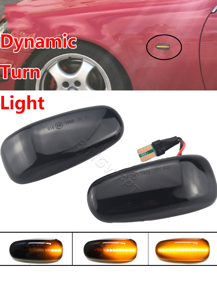 2 шт, динамический поворотник для Mercedes BENZ E-Class W210 C-Class Vito W638 W210 Vario W670 Vaneo W414 W124 W208 W901