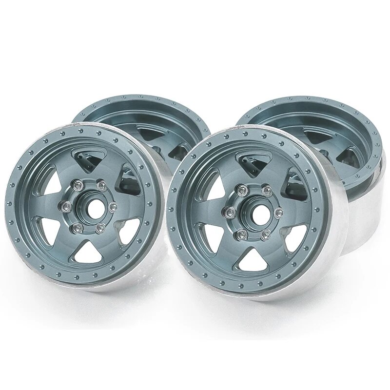 4 шт. металлические колесные диски 1,9" -8 мм для RC Crawler Axial SCX10 II III TRX4 D90 Burgundy
