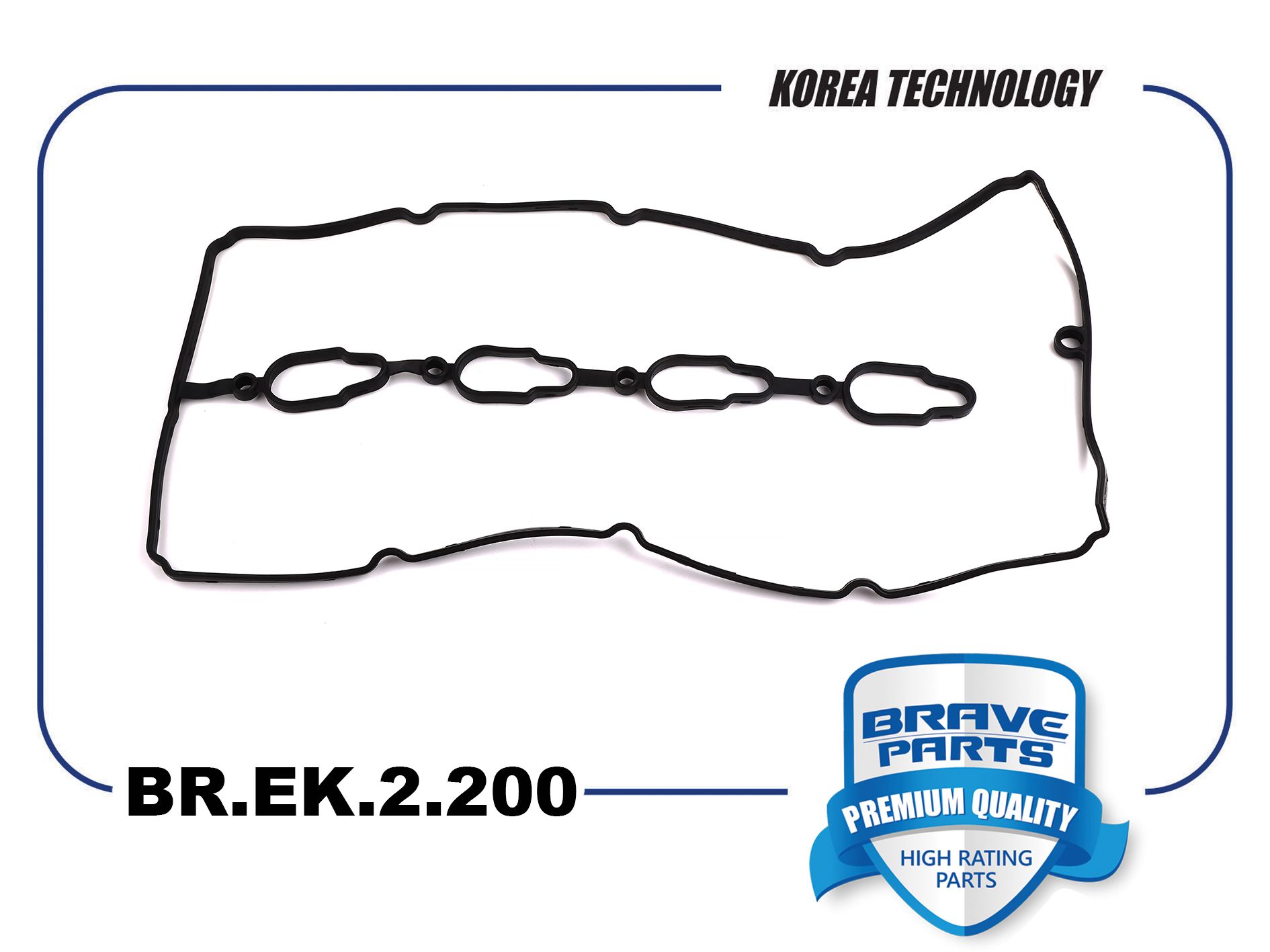 Прокладка клапанной крышки 22441-4A000 H-1, H350, Kia, Sorento 2.5CRDi