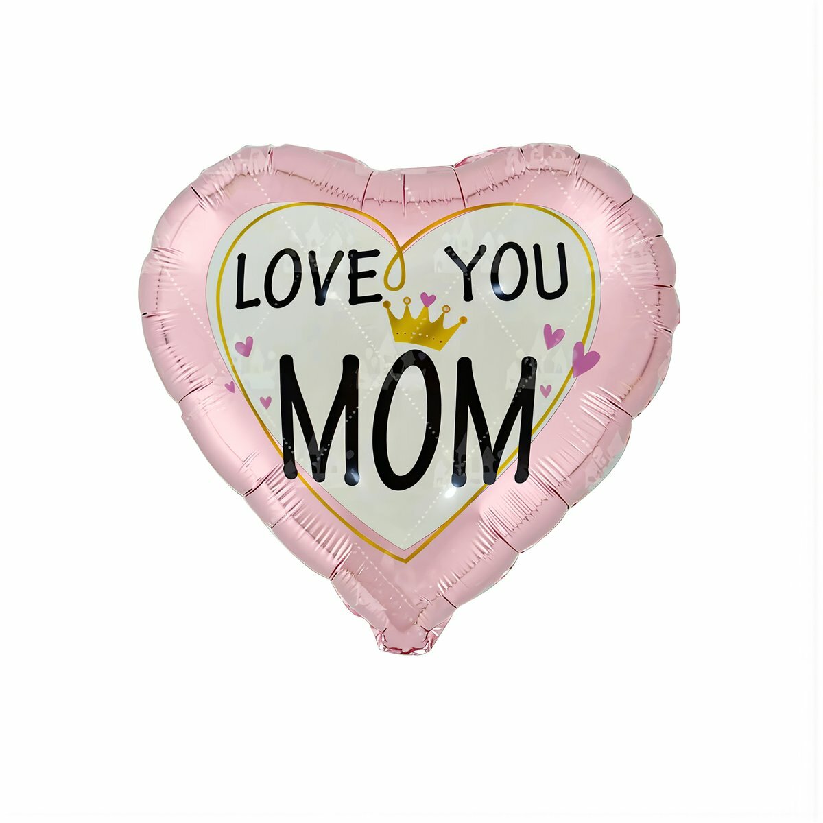 Сердцевидный шарик 18 дюймов на День Матери алюминиевый с надписью LOVE YOU MOM для домашнего праздника декора подарка маме, 18 дюймов, англоязычный вариант с сердечком к Дню Матери