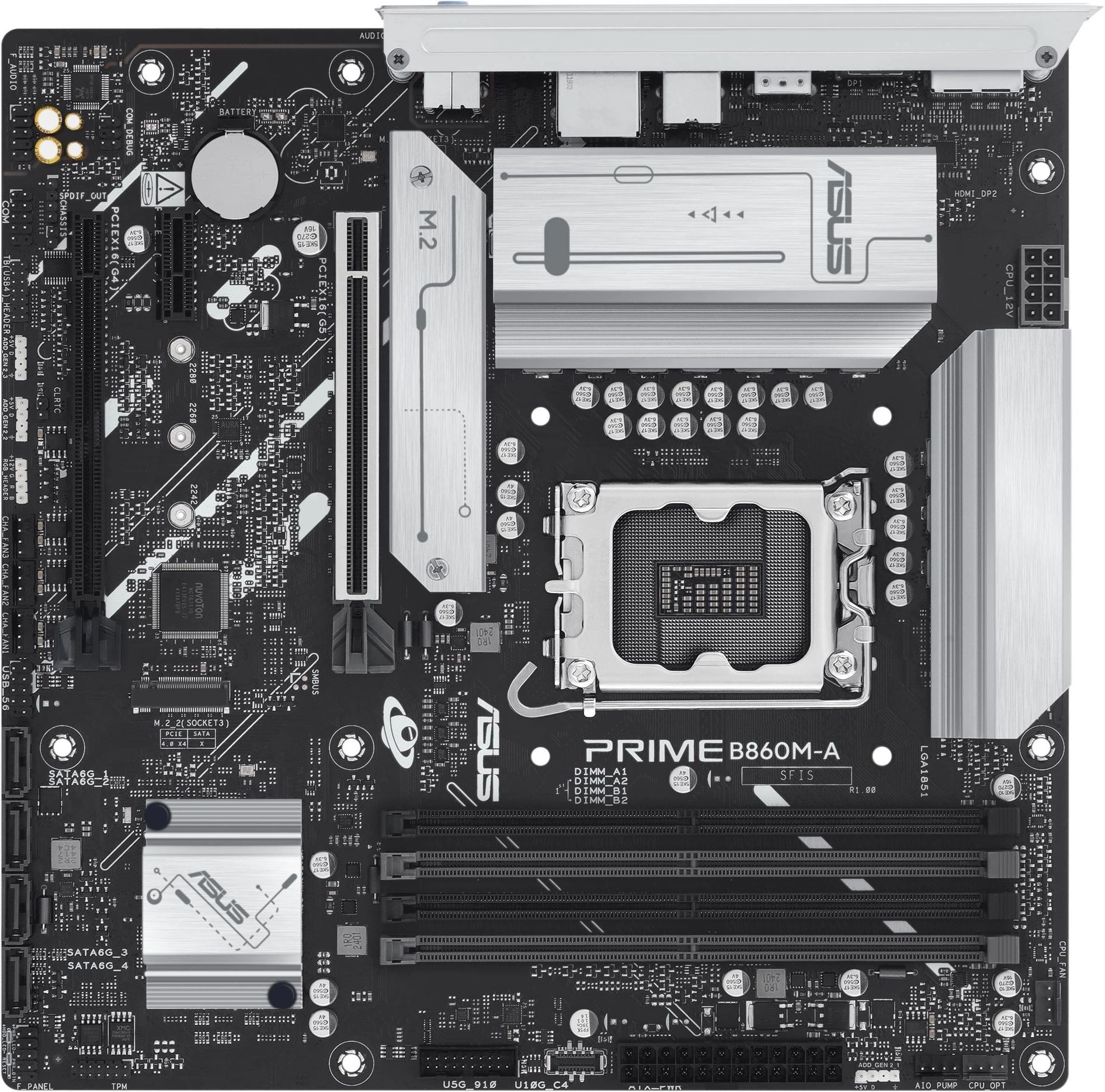 PRIME B860M-A-CSM / Материнская плата ASUS PRIME B860M-A-CSM, Socket-1851, Intel B860, mATX, Ret