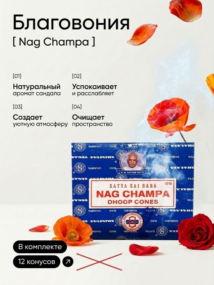 Благовоние Нимантика Благовония-Конусы Стелющийся Дым Индийские Сатья, Ароматические для Дома, 1 упаковка 10-12 конусов (oxan)