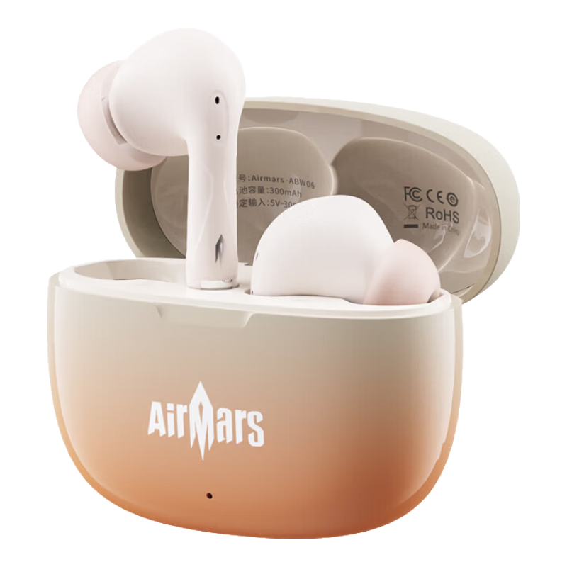 Беспроводные наушники AIRMARS True Wireless Bluetooth 5.4 с шумоподавлением для спорта и игр с длительным сроком службы