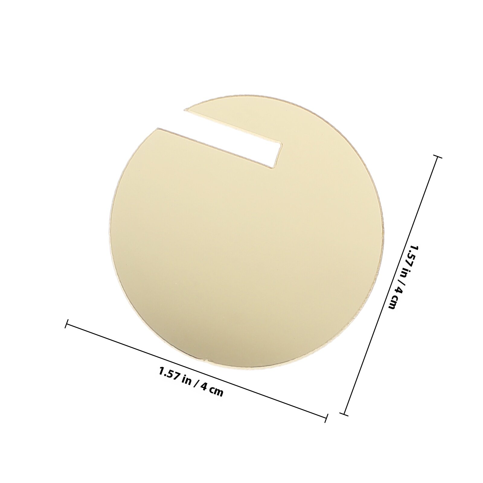 30 Шт Метки Для Бокалов Из Акрила Круглые Ярлыки Для Напитков Golden 4.00X4.00X0.10Cm