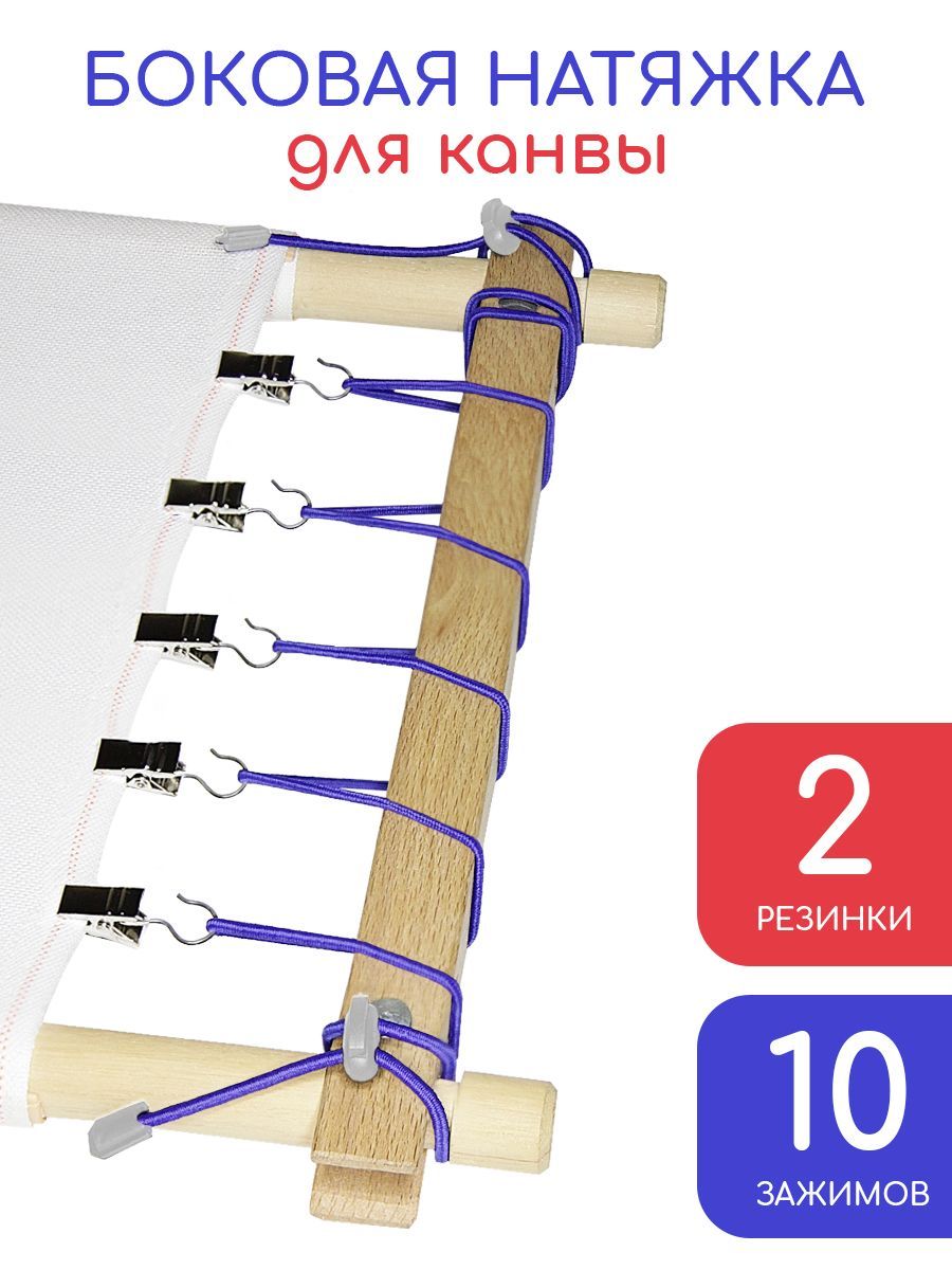 Боковая натяжка канвы