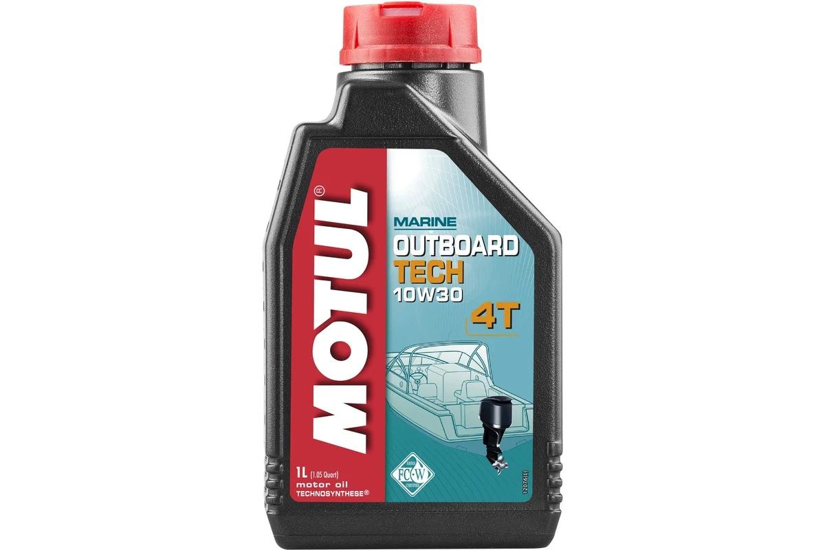 MOTUL OUTBOARD TECH FC-W 10W-30 Масло моторное, Синтетическое, 1 л