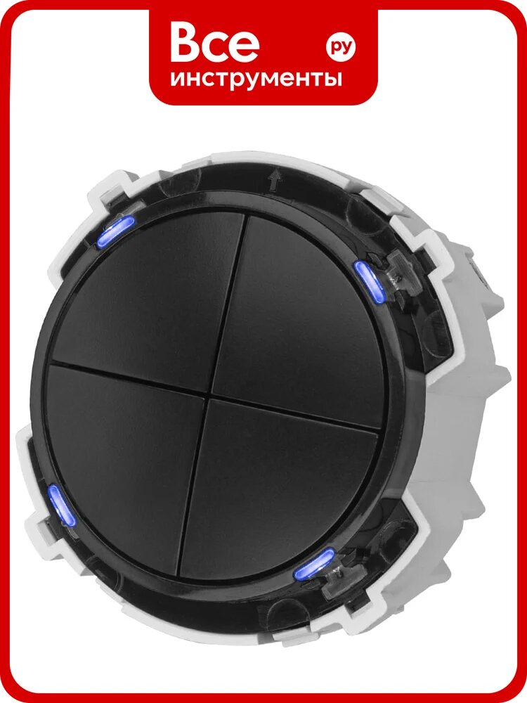 Выключатель TDM ELECTRIC 4-кл. 16а 250в проходной кнопочный механизм агат, "байкал" SQ1819-0229