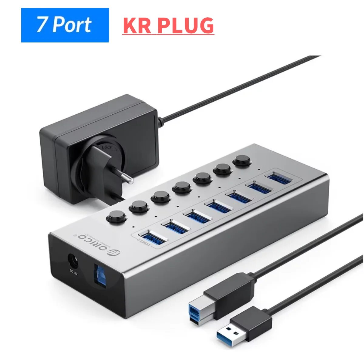 ORICO USB 3.0 7-Port KR Концентратор
