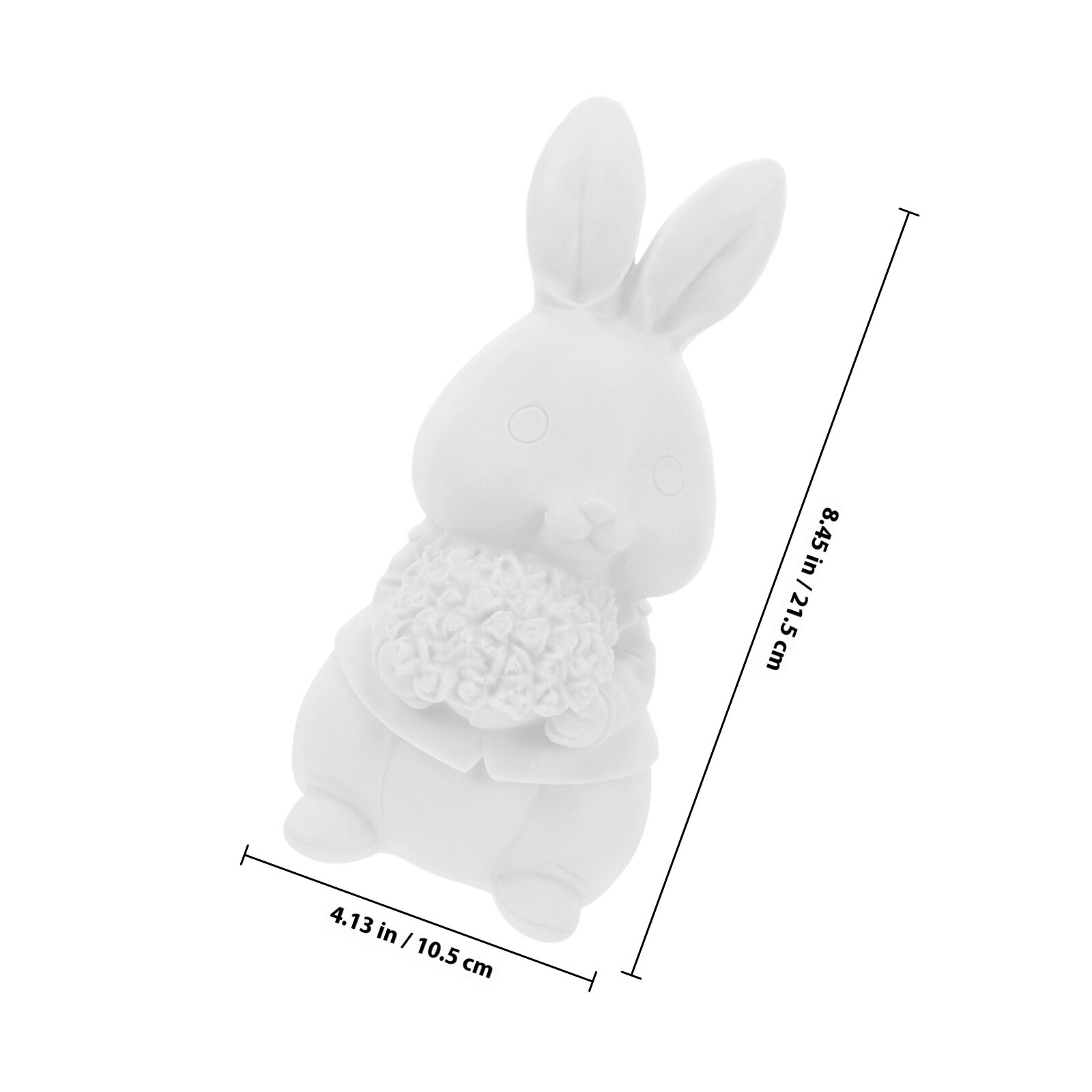 Кролик КопилкаDIY Белая Подарок Для Детей 21.50X10.50X9.00Cm