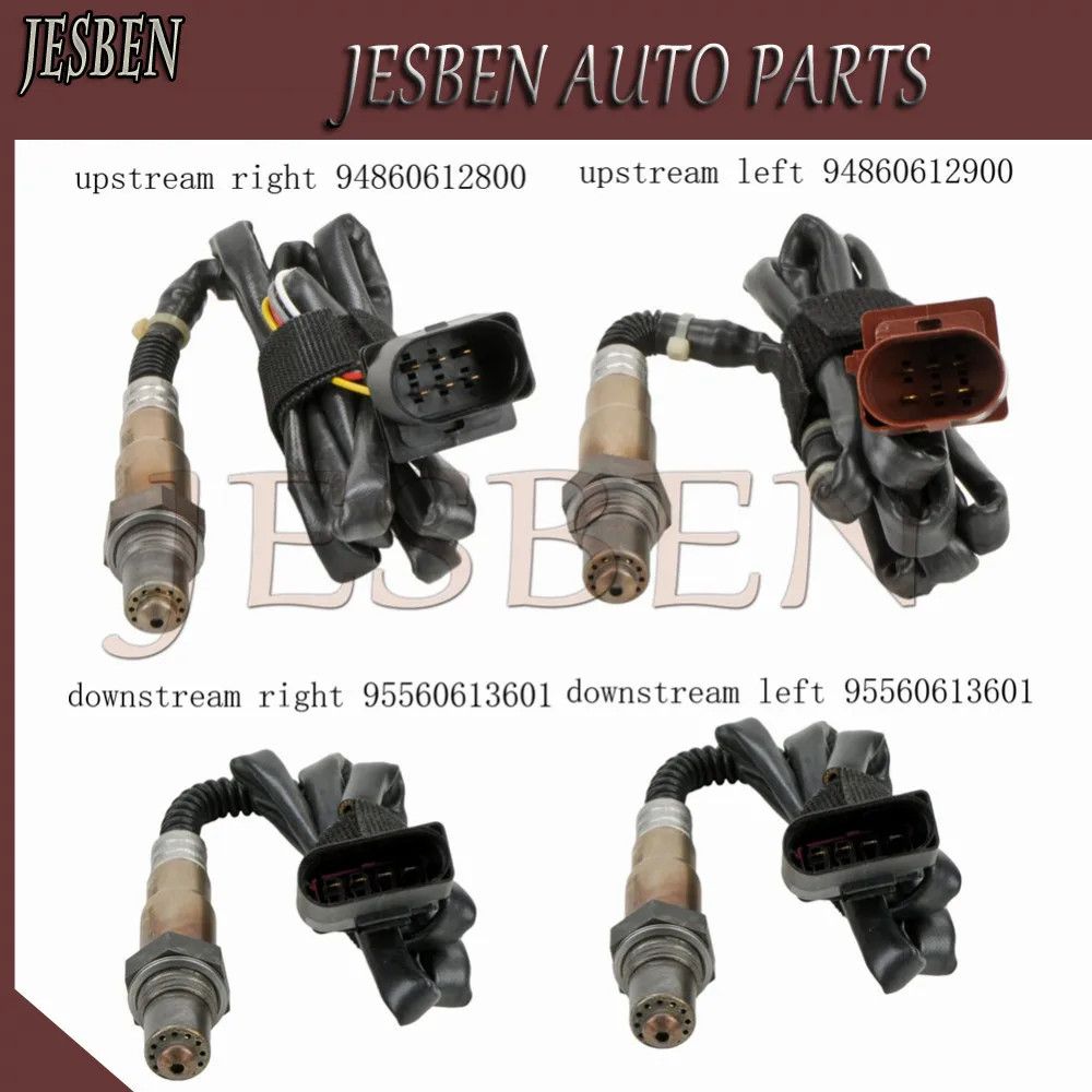 Комплект из 4 лямбда-зондов для Porsche Cayenne S 9PA 4.5L 2002-2007, OE 94860612800, 94860612900, 95560613601