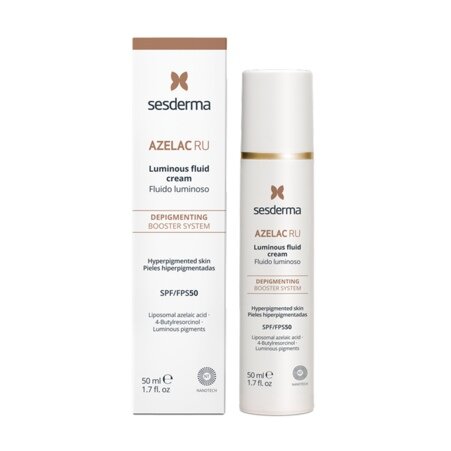 Sesderma AZELAC RU SPF 50 Флюид для сияния кожи лица на основе липосомированной азелаиновой кислоты, 50 мл