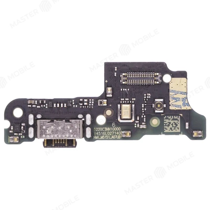 Нижняя плата для Xiaomi Poco M7 4G (25062PC34G) с комп. + разъем зарядки + микрофон + разъем SIM (ORIG100)