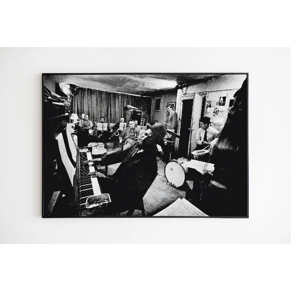 Джазовый постер 20x30см, цвет 7, Unframed