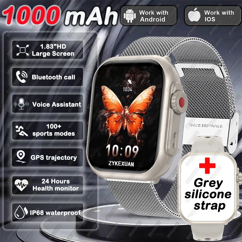 Xiaomi Smart Watch IP68 Silver mesh belt