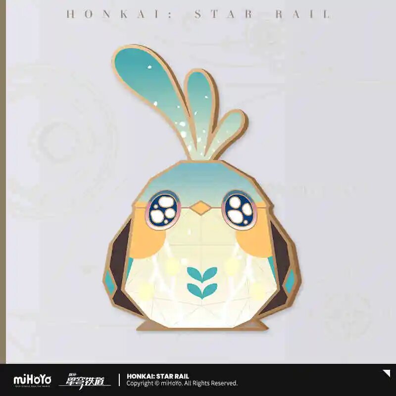 Металлическая закладка Honkai Star Rail Origami Bird Clash Firefly Silver Wolf Robin