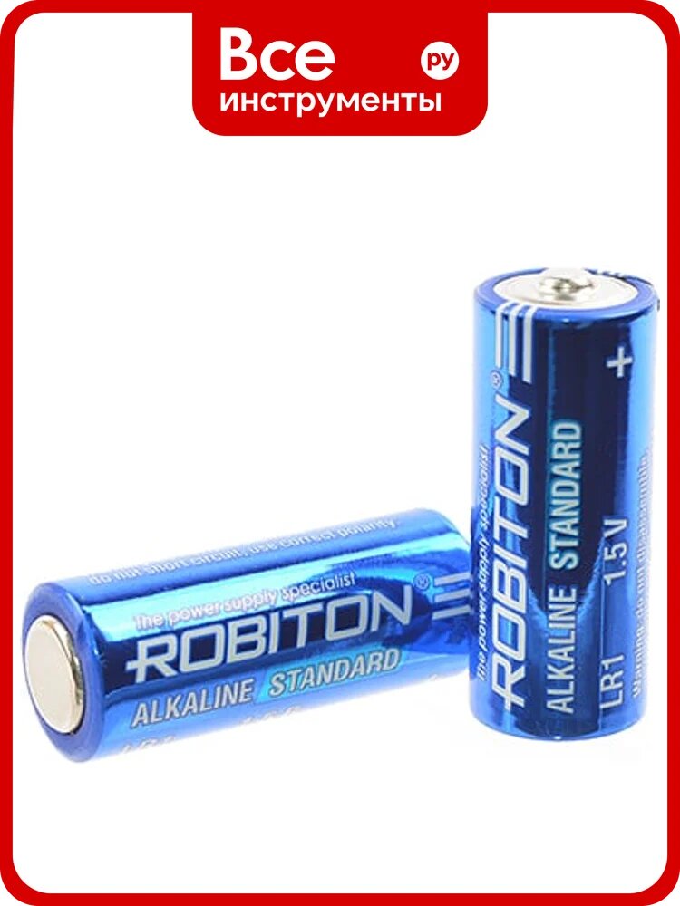 Элемент питания ROBITON STANDARD R-LR1-0- LR1 0 проц. Hg 15713