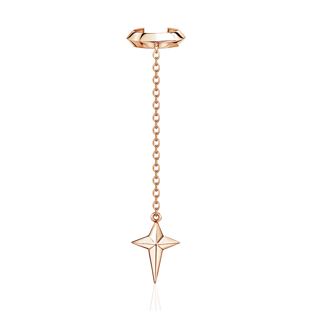 Серьги Эстет, красное золото, 585 проба