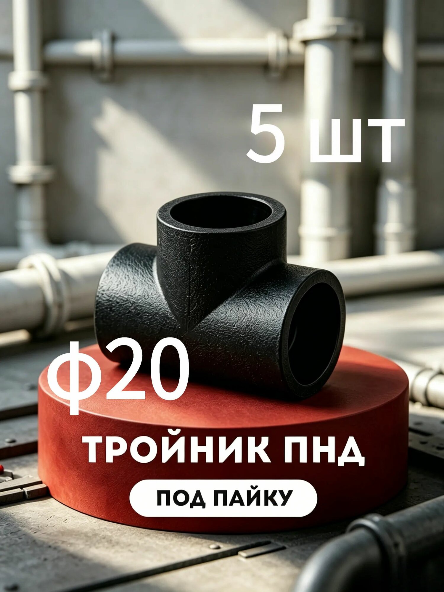 Тройник пнд 20 под пайку 5 шт