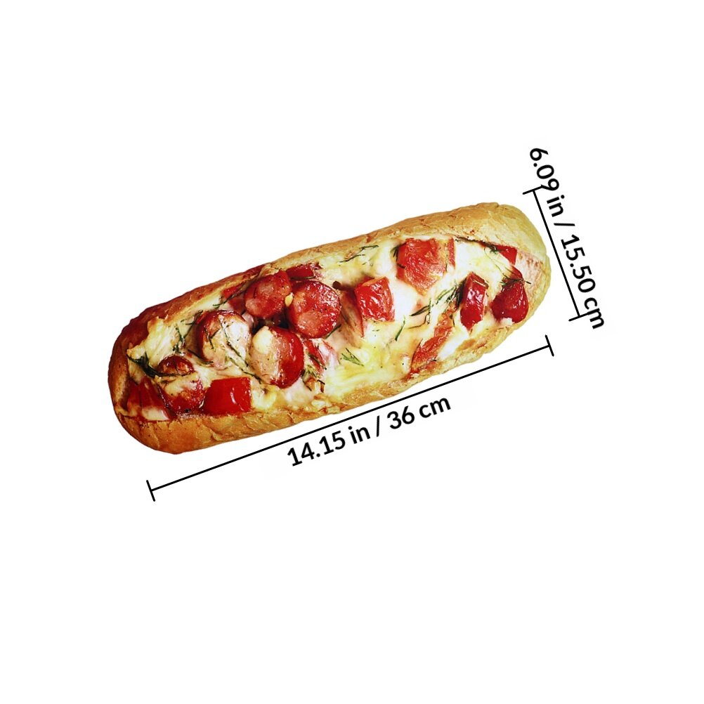 Подушка В Forme Хлеба Из Дurable Хлопка Для Интерьера Авто И Дома 36.00X15.50X12.00Cm