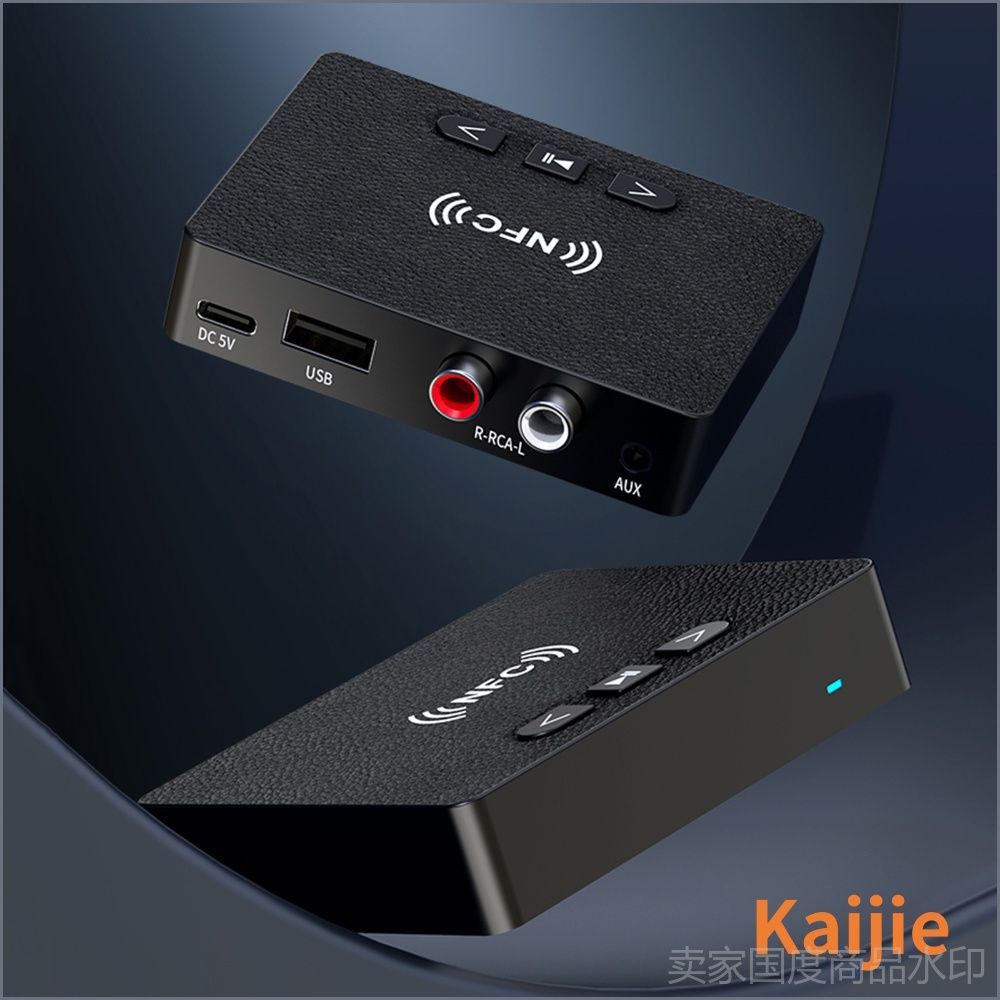 Bluetooth-приёмник RCA/AUX, Bluetooth 6.0, NFC, питание USB-C