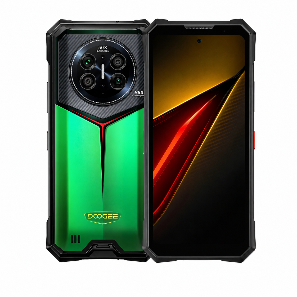Смартфон Doogee V50 (12+36)/512 ГБ, Dual nano SIM, Olive Green (Зеленый) Global