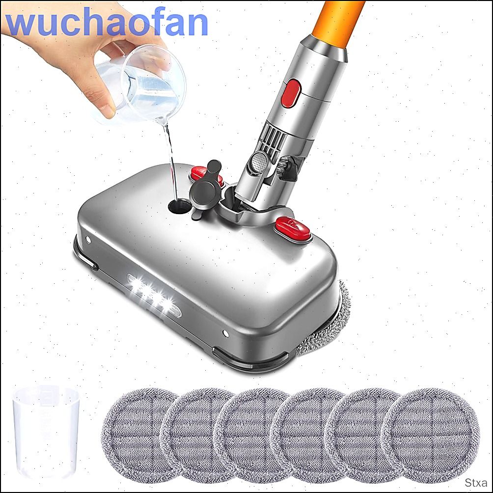 Моющая насадка для пылесосов Dyson V8 V10 V11 V15 V7. Щетка для влажной уборки пола с LED подсветкой и спреем воды