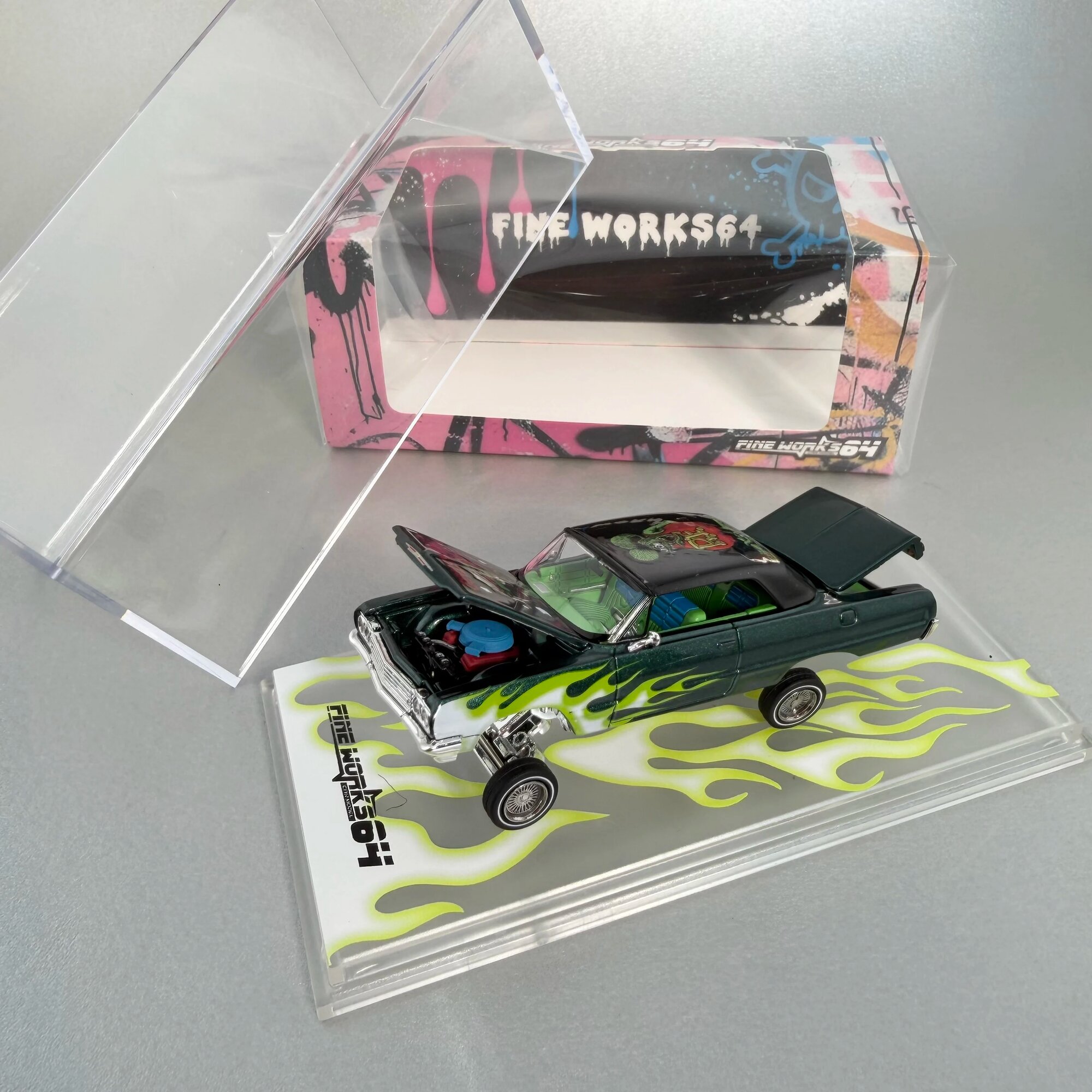 FW Diecast Impala Lowrider Emerald Green 1:64