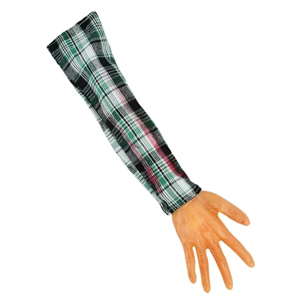 Реквизит череп-рука из ткани Checkered cloth
