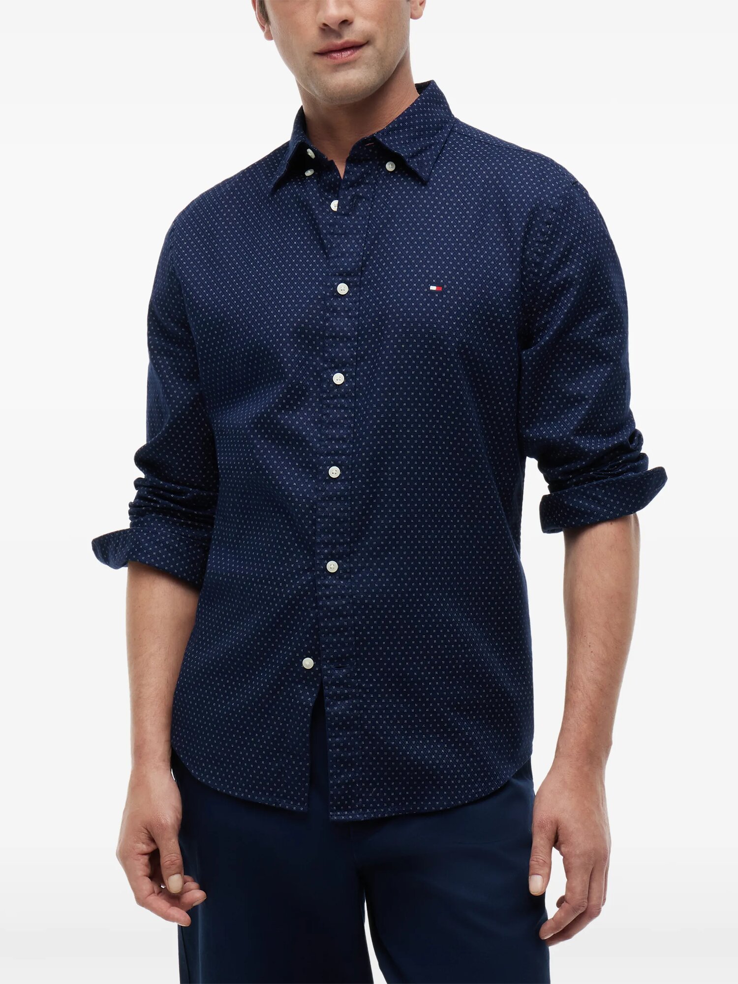 Рубашка TOMMY HILFIGER, размер 2XL, blue — фото 1