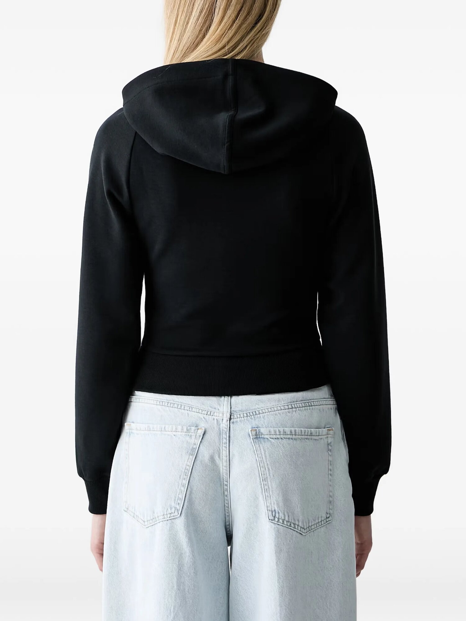Худи adidas Logo-patch raglan-sleeve hoodie, размер 4 UK, , черный — фото 1