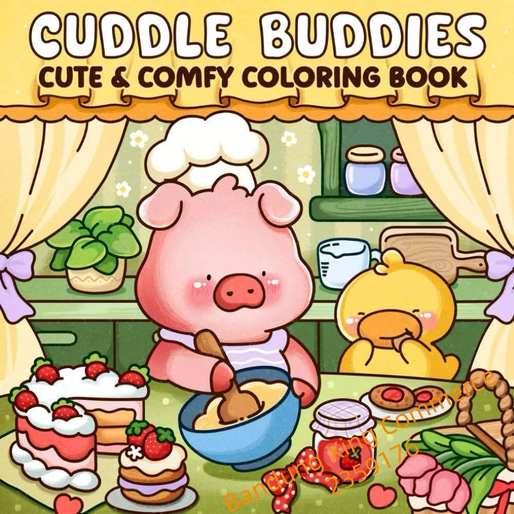Раскраска антистресс для взрослых и подростков Coco Wyo -CUDDLE BUDDIES 71