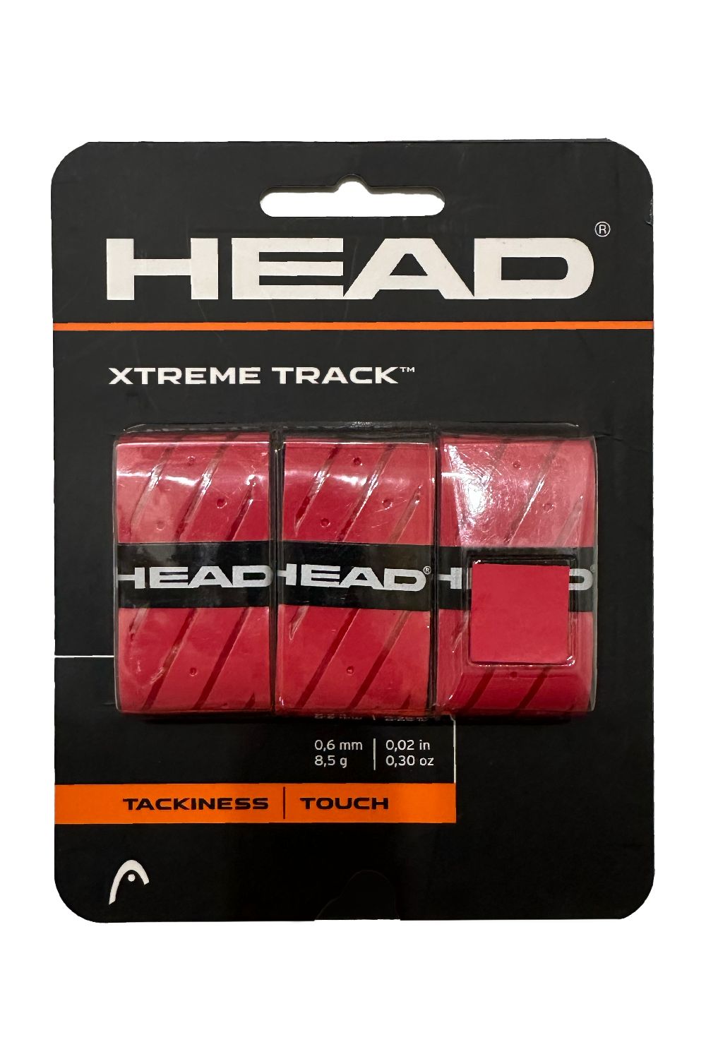 Намотка для теннисной ракетки 3шт Head Xtreme Track Овергрип липкий текстурированный (Красный)