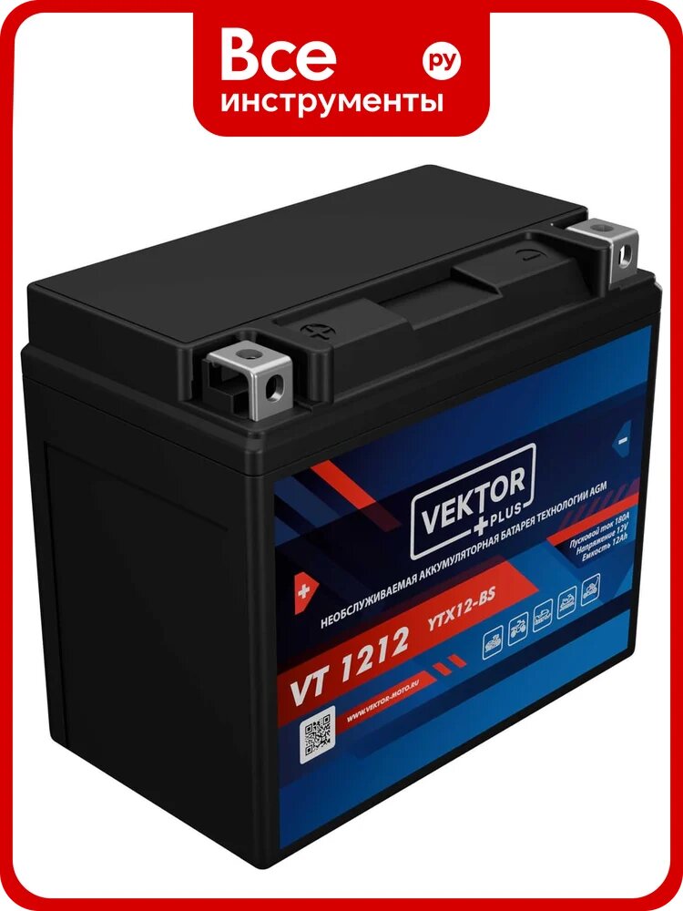 Аккумуляторная батарея VEKTOR PLUS VT 1212 Vektor Energy 19320