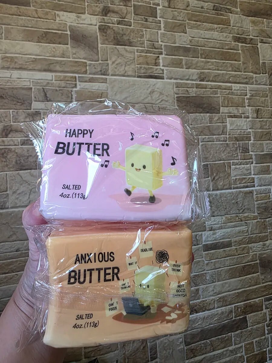 Сквиш масло антистресс butter новое сюрприз