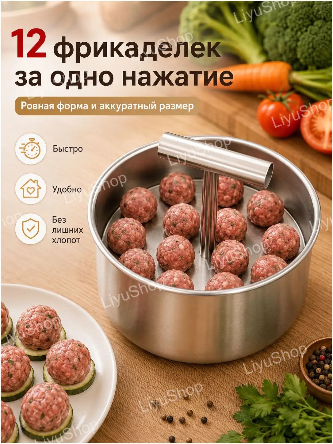 Форма для пельменей 1 шт
