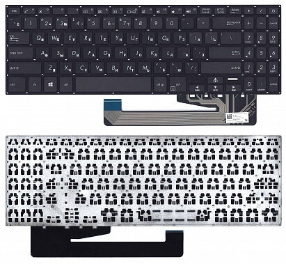Клавиатура для ноутбука Asus YX560, YX560UD, X560UD черная, без рамки