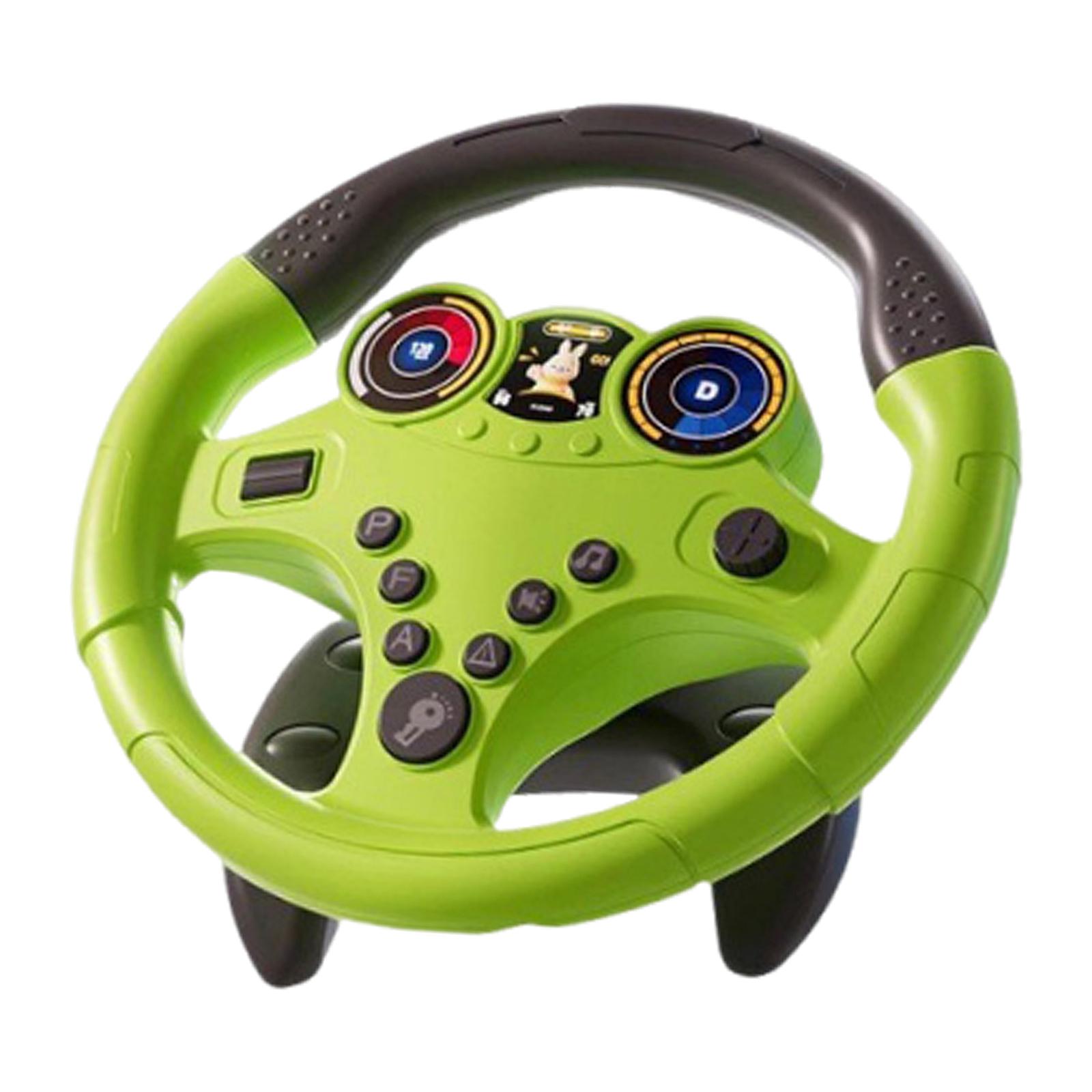 Kids Educational Driving Simulator for Imaginative Play Children Driving Toy Big Base Green