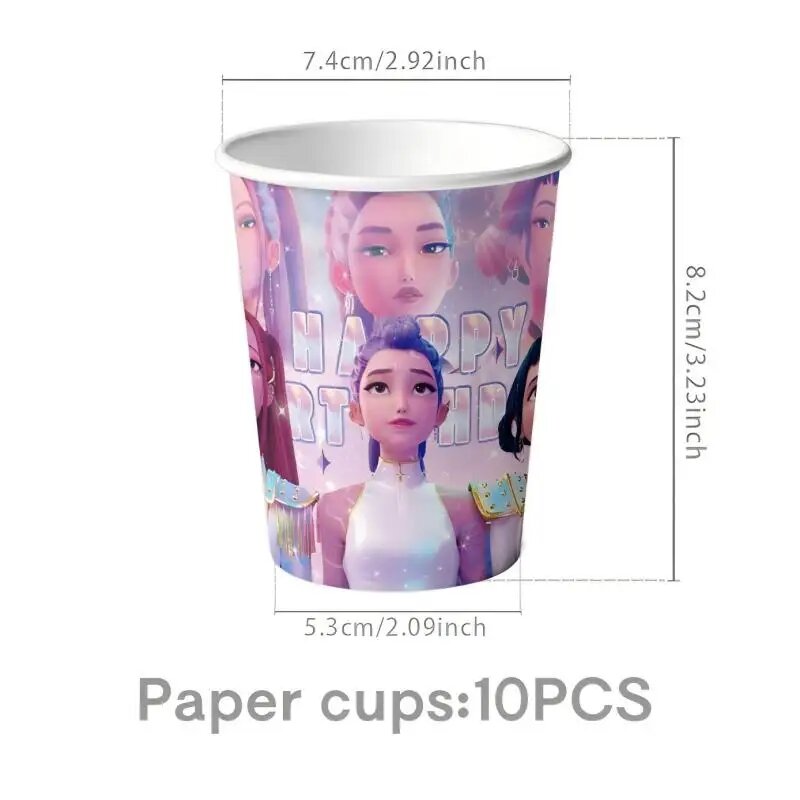 Набор декораций для дня рождения Hasbro Розовый, 10pcs cups