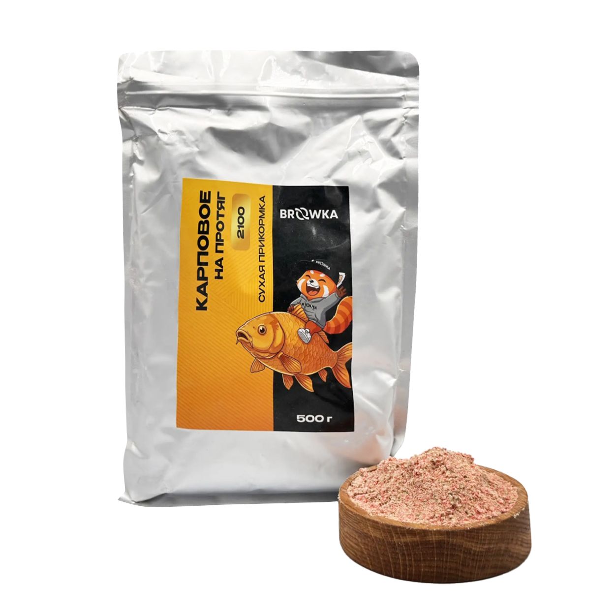 Тесто/прикормка для рыбалки Browka (карп) (на протяг), 500 г / Тесто для херабуны