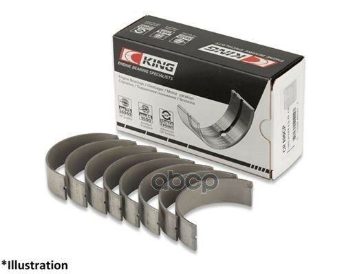 Вкладыши шатунные 0,25 ALZ/ANA/AVU/AYD/BFQ/BFS/BGU/BSE/BSF King арт. CR4348CP025