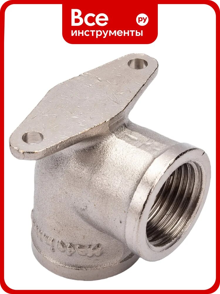 Никелированный угольник с креплением STOUT ВР 1/2 SFT-0039-000012 RG008Q0SHRAU78