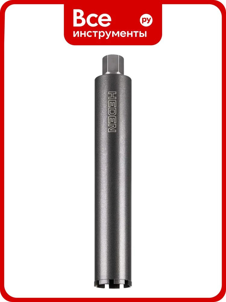 Коронка алмазная HEDEN 82x450 мм, 1 1/4 UNC, 7 сегментов 410.004