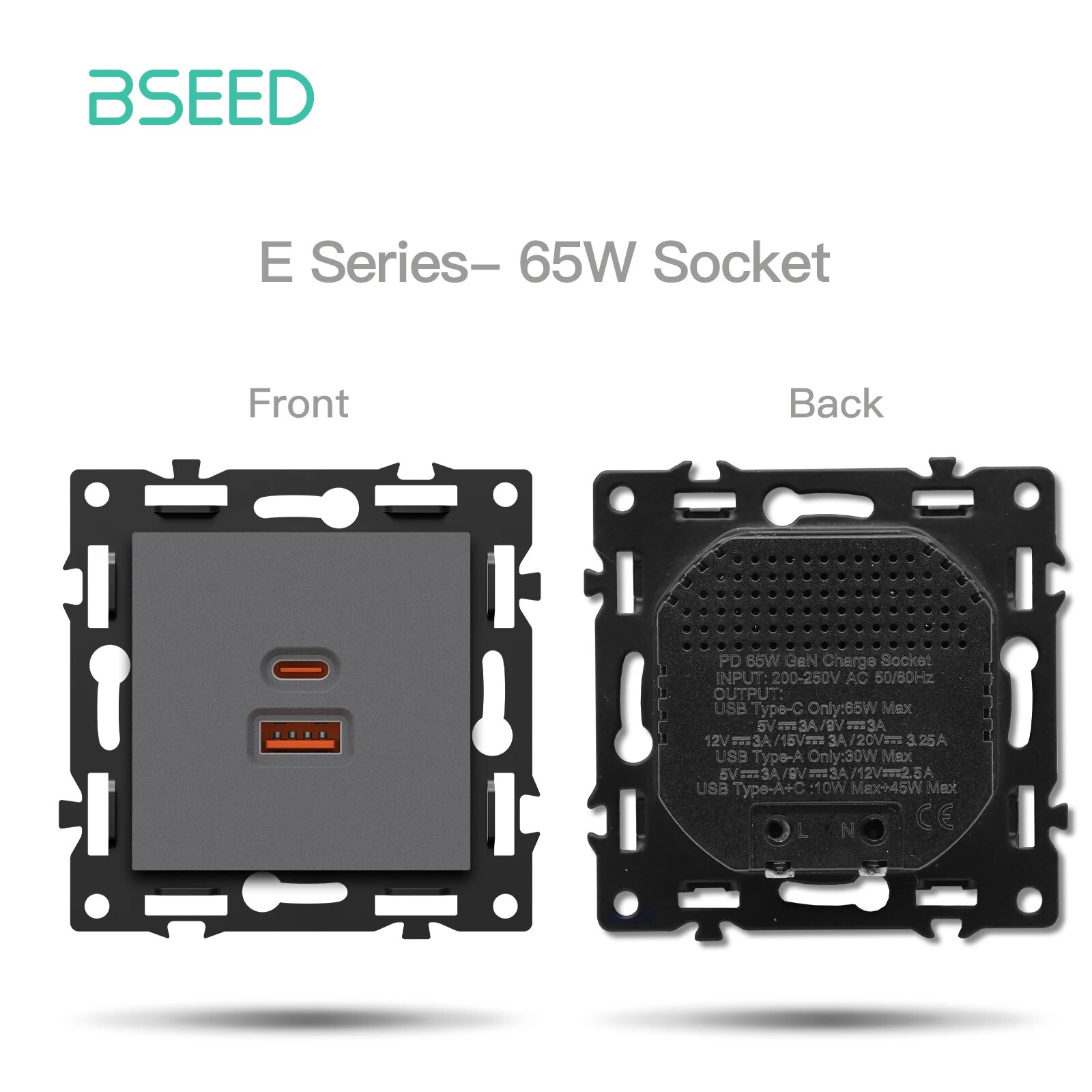 BSEED E Series 65W USB розетка