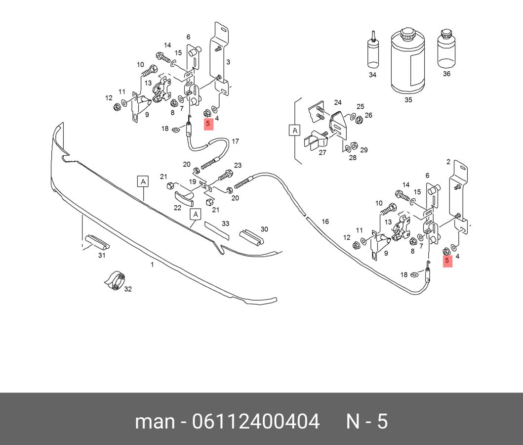 Гайка м8 man (MAN 06112400404)