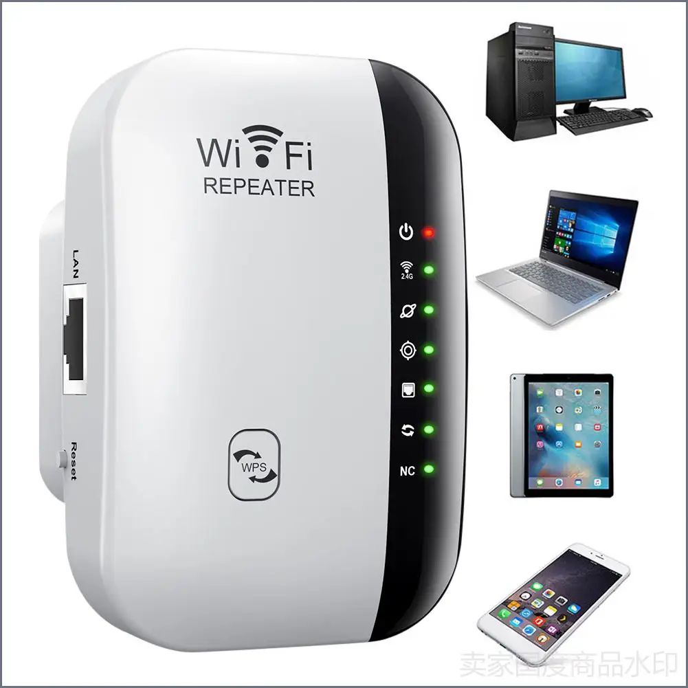 Устройство репитера Wi-Fi MT02, 300 Мбит/с, вход LAN, питание 100 240 В, белое