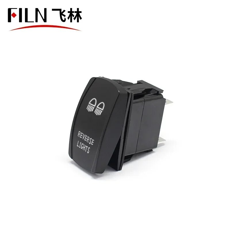 Водонепроницаемый кулисный переключатель Carling 12V 24V 5-контактный Red, 0701-8