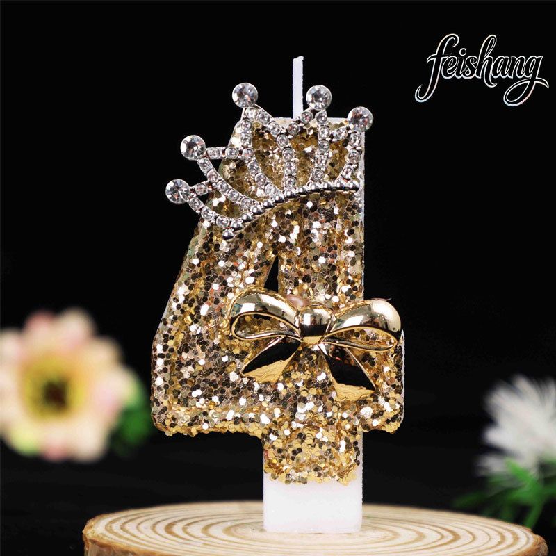 Топпер для торта цифра 4, 1 шт, 1 уп.