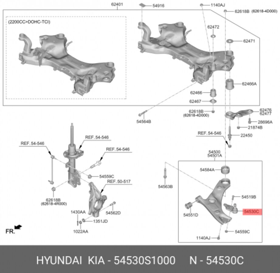 Шаровая опора подвески org (Hyundai/Kia 54530S1000)